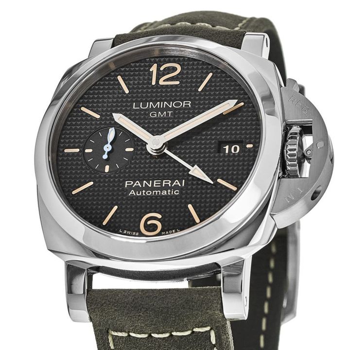 Panerai Luminor 1950 3 Days GMT PAM535 Q Edition Paris hobnails ZF SS ...